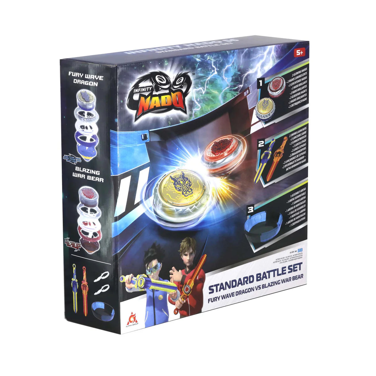 Infinity Nado Battle Set with Arena - Fury Wave Dragon vs Blazing War ...