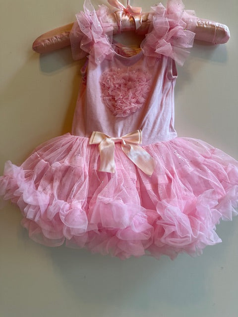 PINK HEART PETTI DRESS | Imagination Unlimited